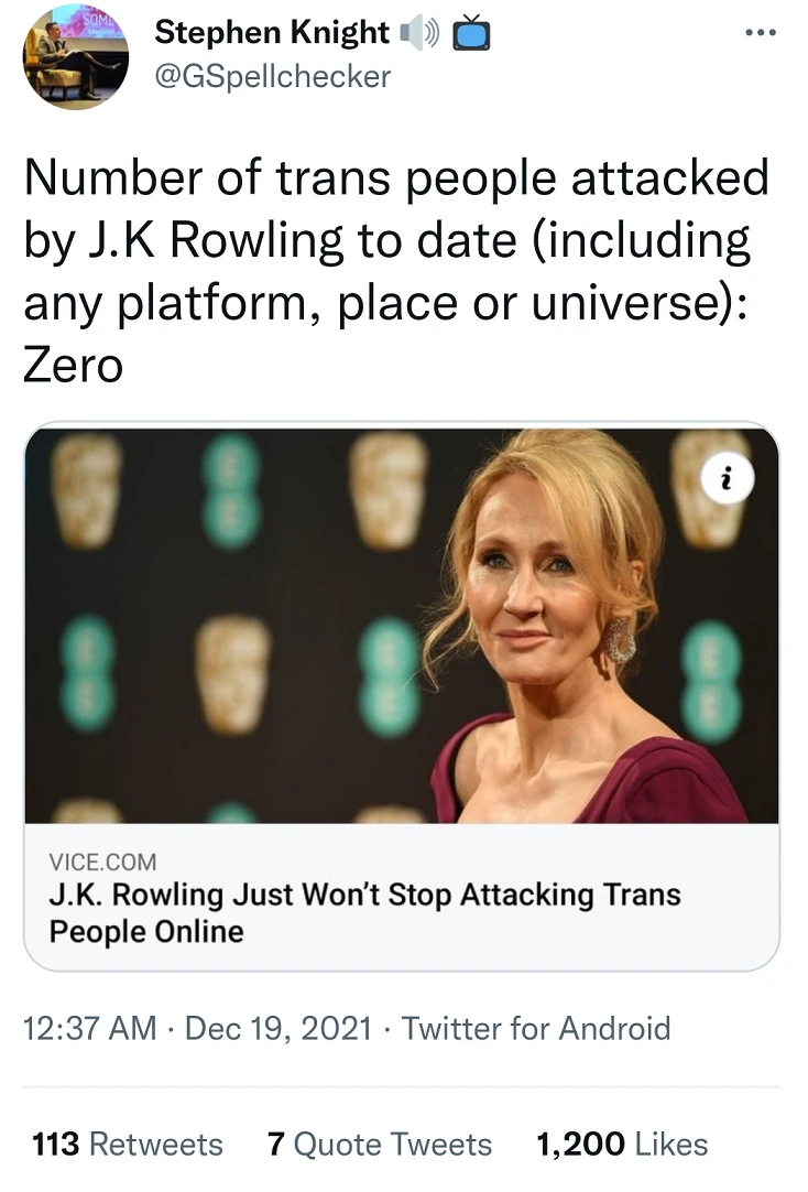 J.K. Rowling, TERFs, transphobes, Magdalen Berns, Rachel Rooney, GLAAD ...