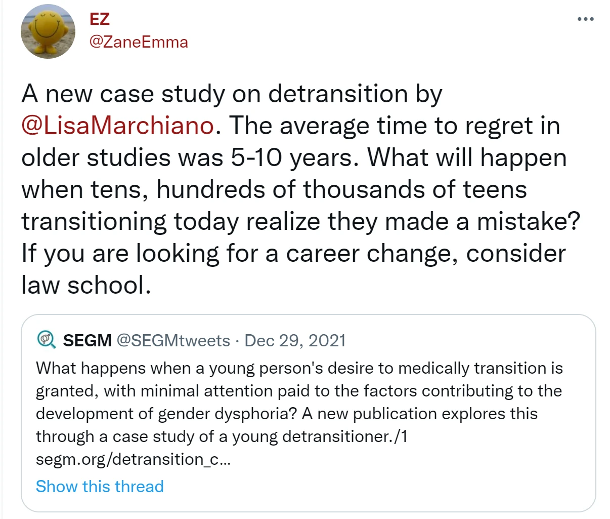 Sinead Watson, Kiera Bell, Helen Kerschner, r/detrans, Charlie Evans