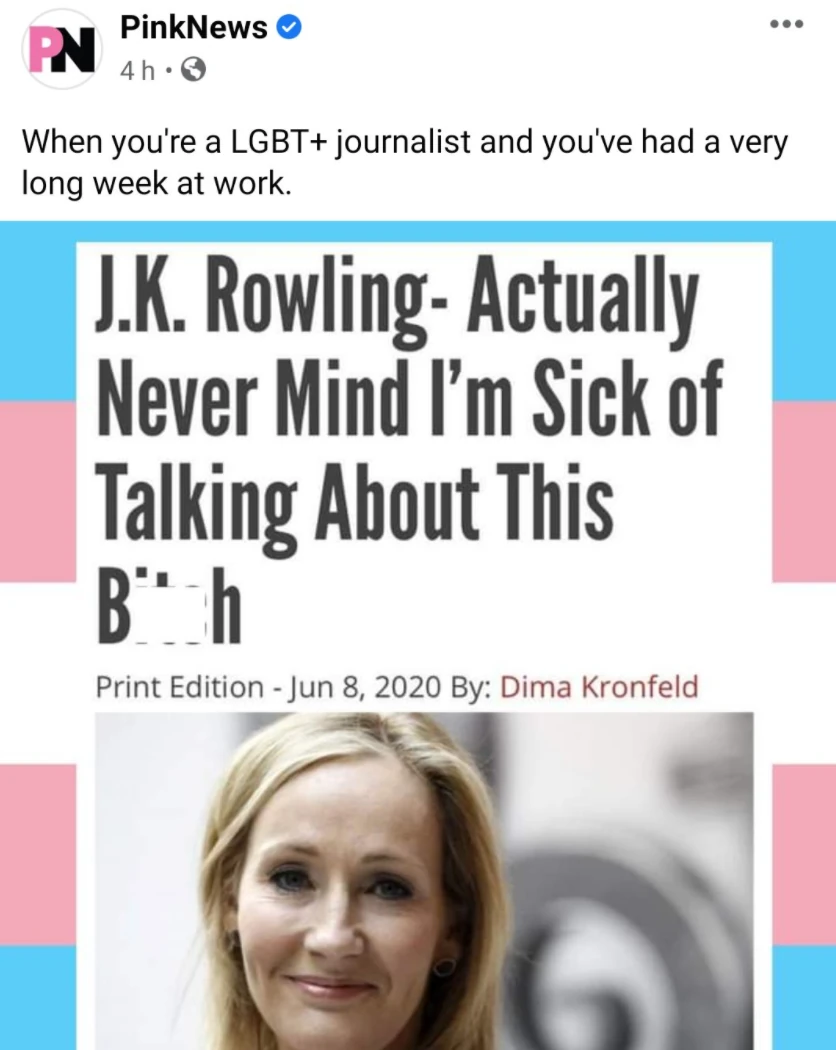 J.K. Rowling, TERFs, transphobes, Magdalen Berns, Rachel Rooney, GLAAD ...